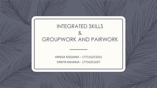 RBL - Integrated skills and groupwork & pairwork - 6th Group | PDF | Homework and Study | Education