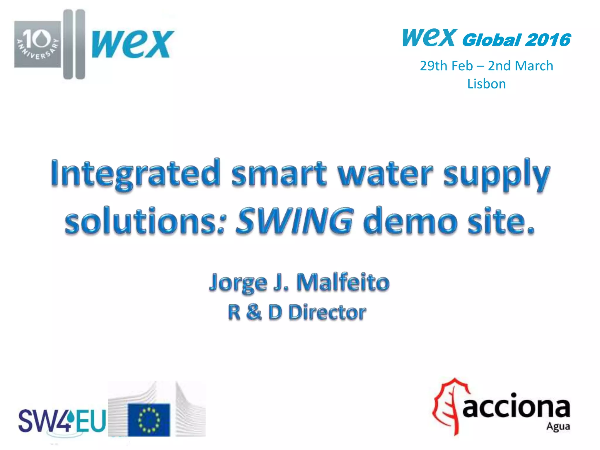Integrated smart water supply solutions swing demo site | PPSX ...