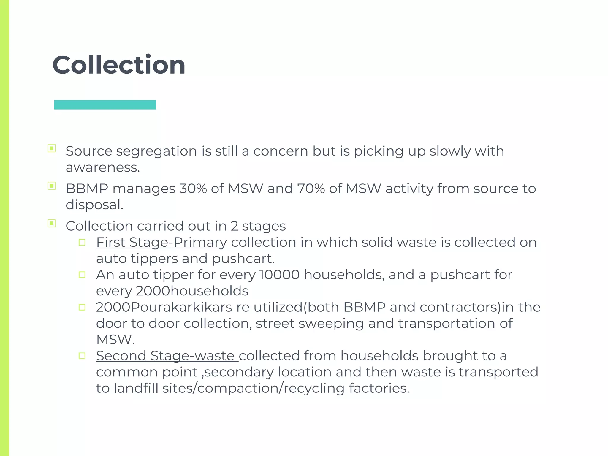 Integrated solid waste managemet of bangalore | PPTX