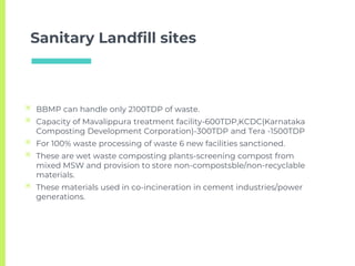 Integrated solid waste managemet of bangalore | PPTX