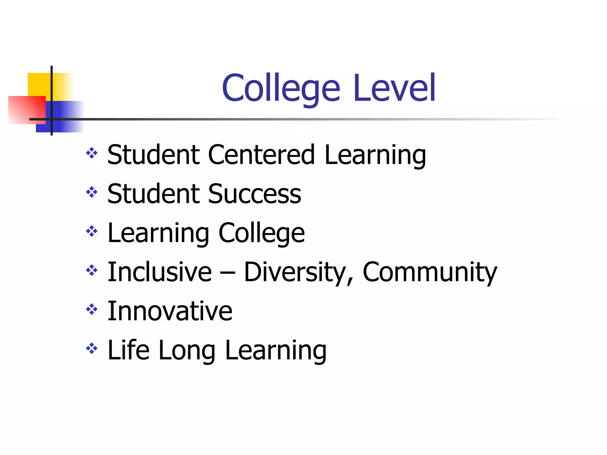 Integrated Student Centered Curriculum | PPT