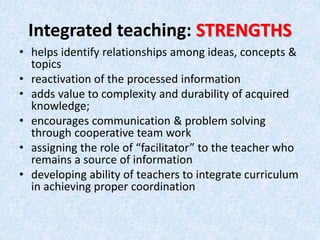 Integrated teaching and inter professional education for effective ...