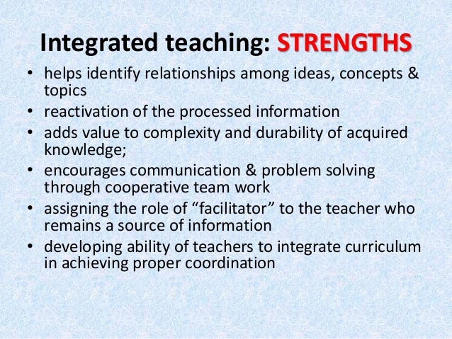 Integrated teaching and inter professional education for effective le…
