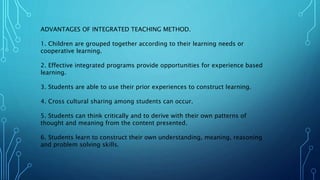 Integrated teaching methods | PPTX