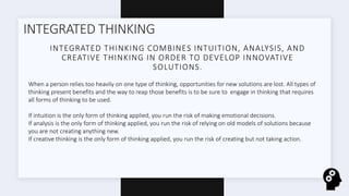 Integrated thinking in the classroom | PPT