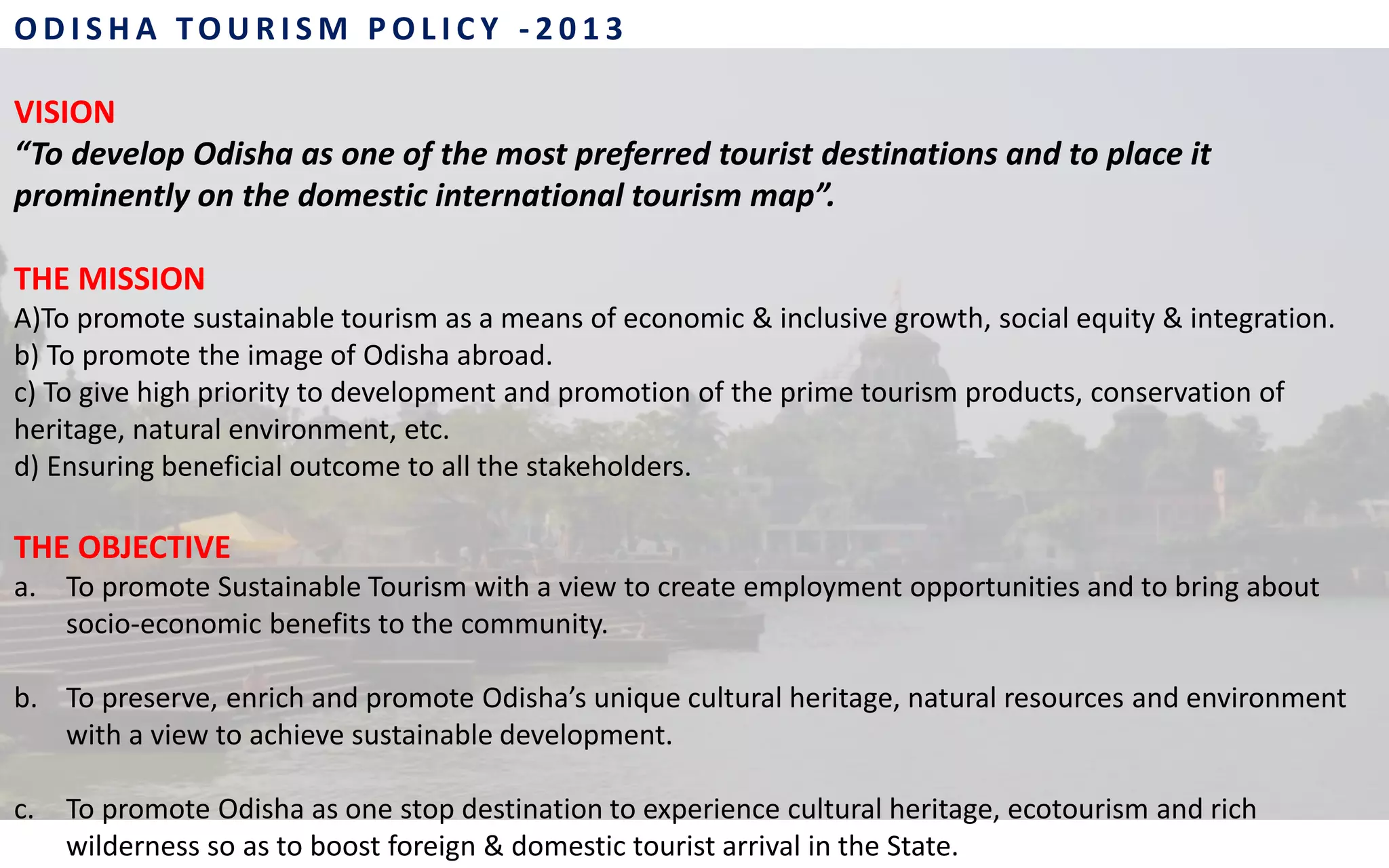 Integrated tourism development plan | PPTX | Travel Locations | Travel