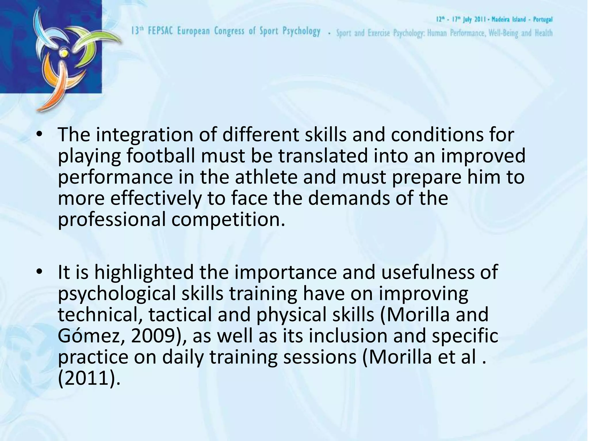 Integrated training programs in football | PPTX | Soccer | Sports