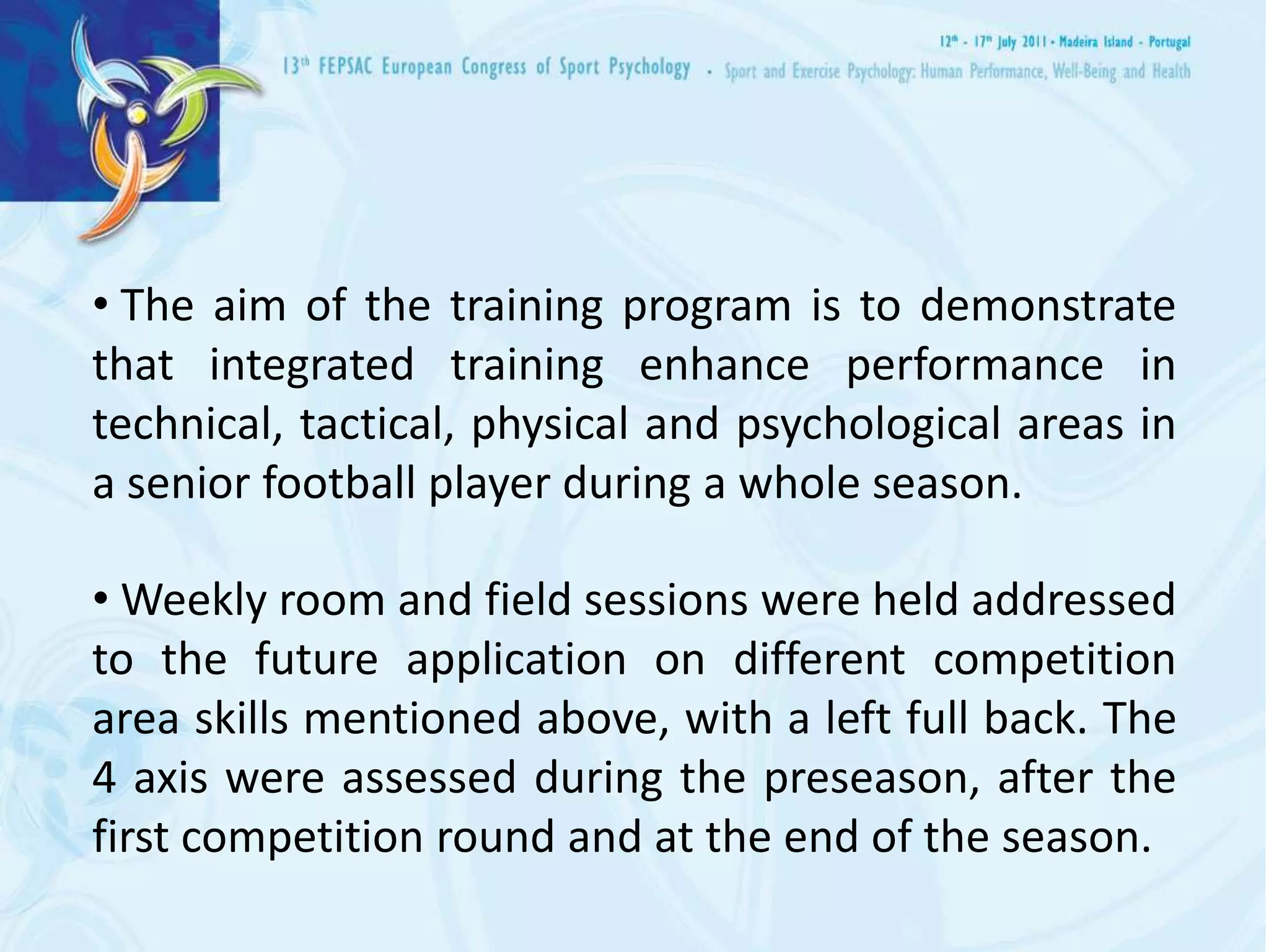 Integrated training programs in football | PPTX