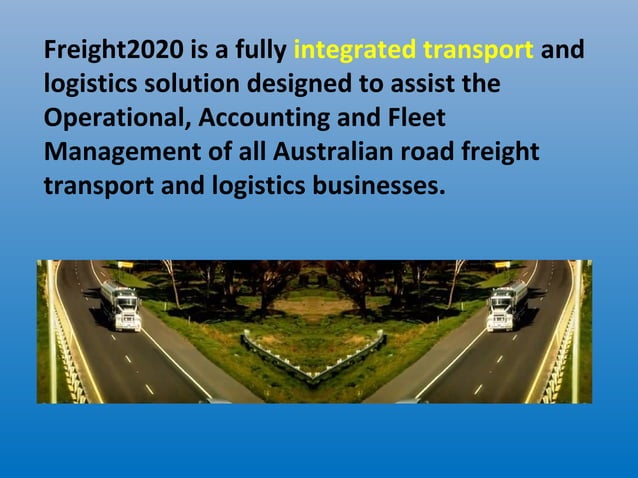 Integrated Transport System | PPT