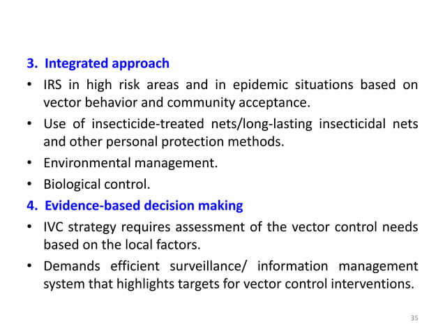 Integrated vector control approach Dr Kulrajat Bhasin. | PPTX