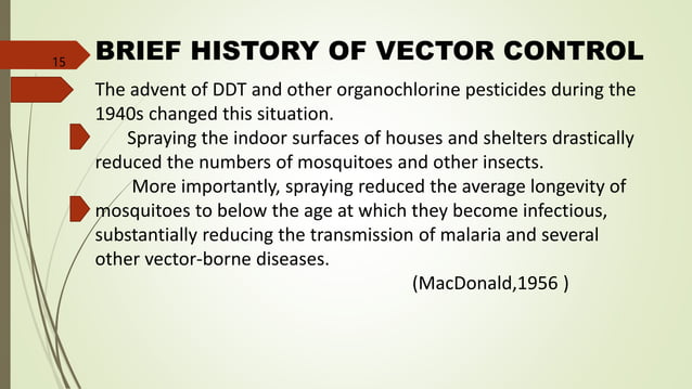 INTEGRATED VECTOR MANAGEMENT ………...pptx | Diseases and Conditions ...