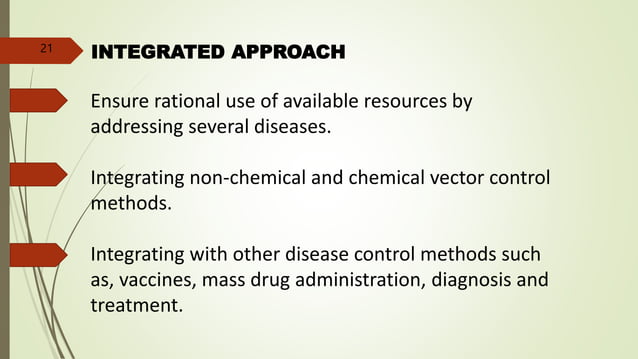 INTEGRATED VECTOR MANAGEMENT ………...pptx | Diseases and Conditions ...
