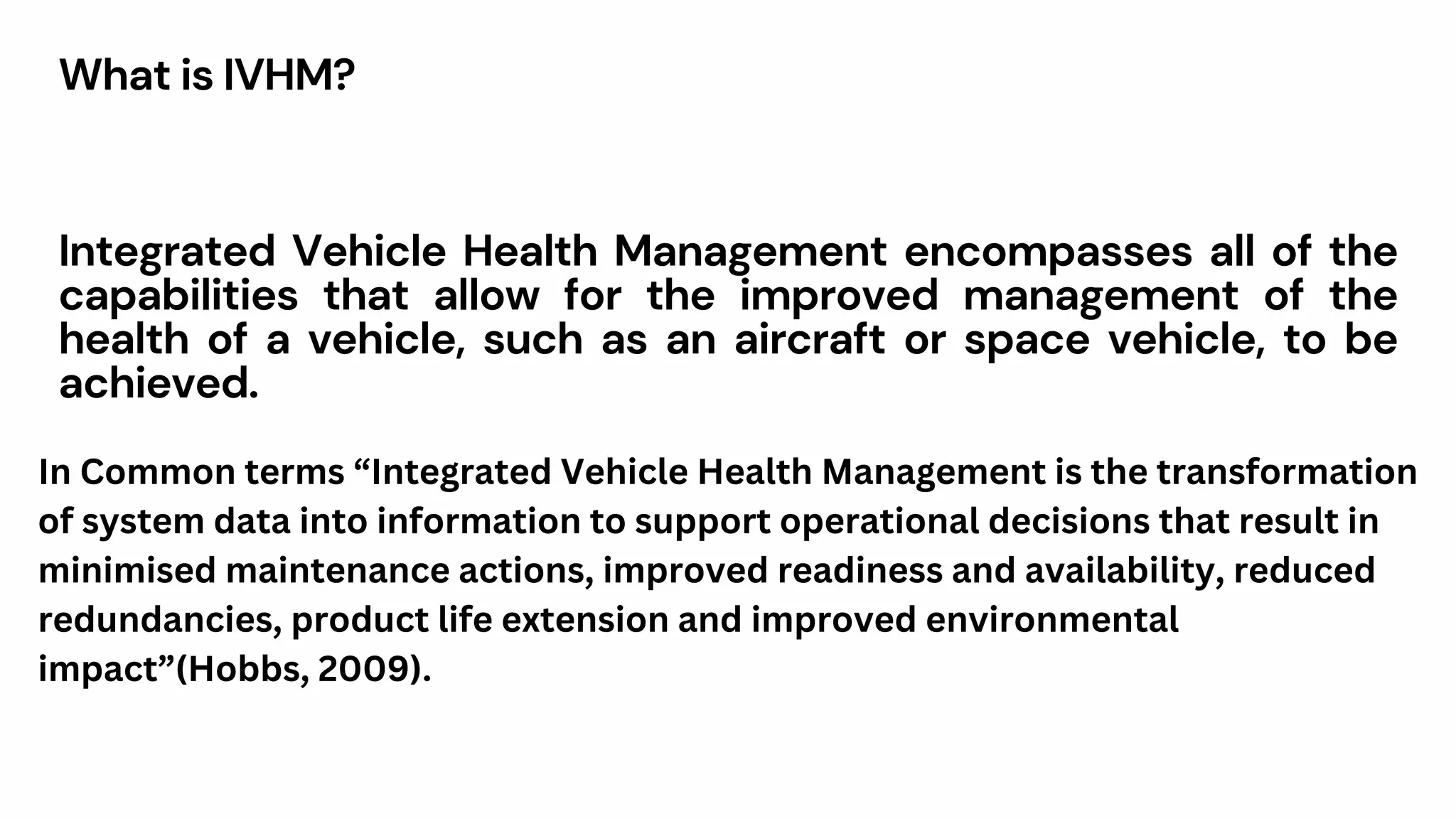 Integrated Vehicle Health Management IVHM | PDF