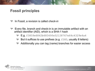 Integrated version control with Fossil SCM | PPT | Computing | Technology & Computing