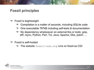 Integrated version control with Fossil SCM | PPT | Computing | Technology & Computing