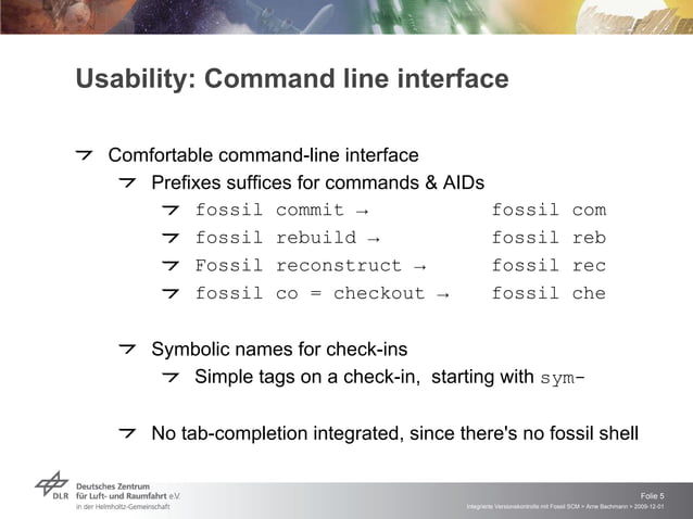 Integrated version control with Fossil SCM | PPT | Computing ...