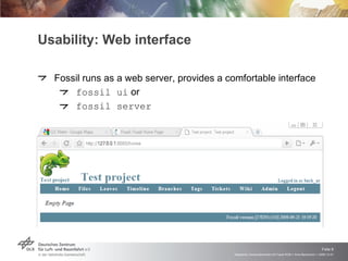 Integrated version control with Fossil SCM | PPT | Computing | Technology & Computing