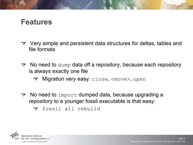 Integrated version control with Fossil SCM | PPT | Computing | Technology & Computing