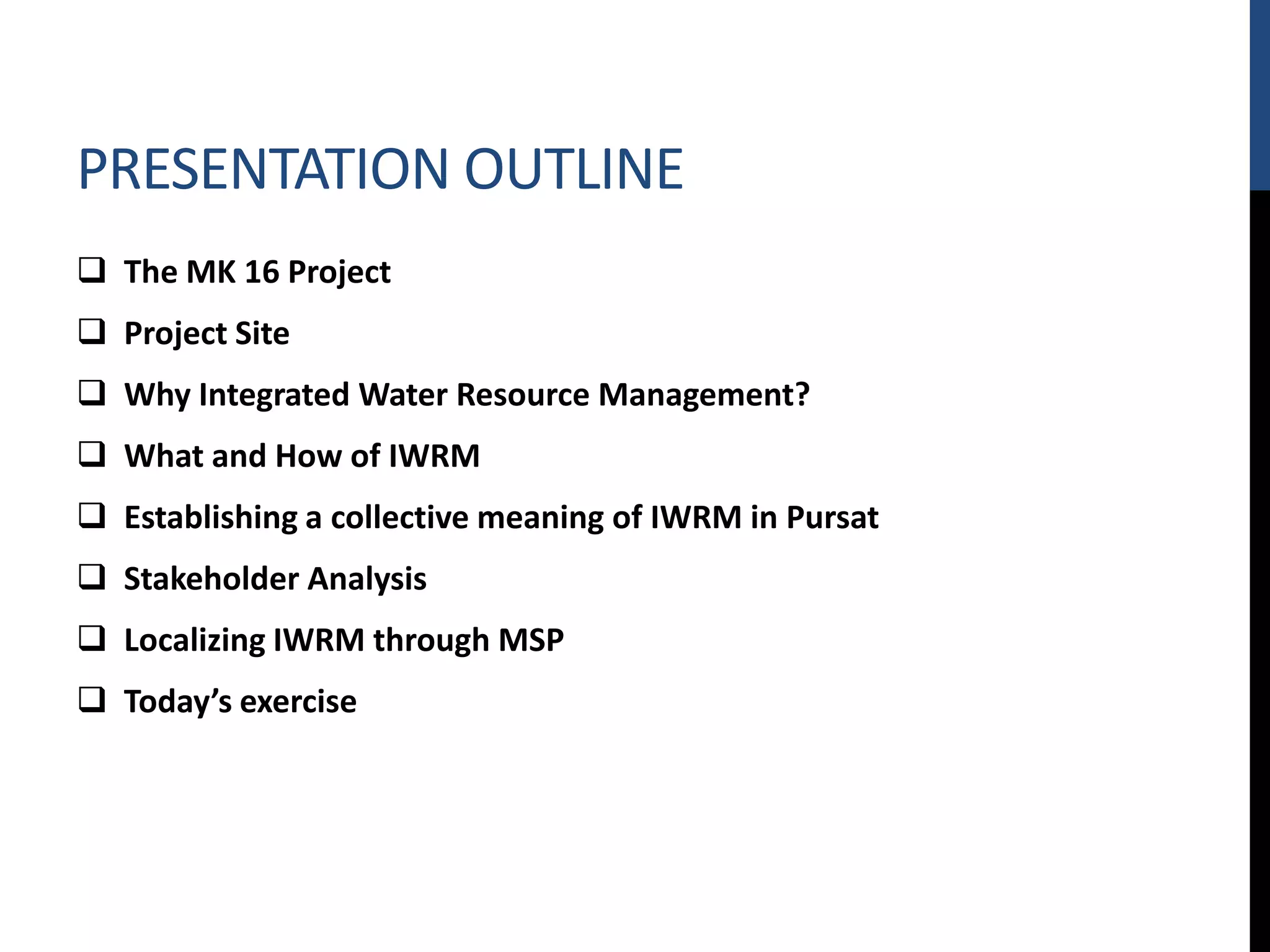 Integrated water resource management | PPTX
