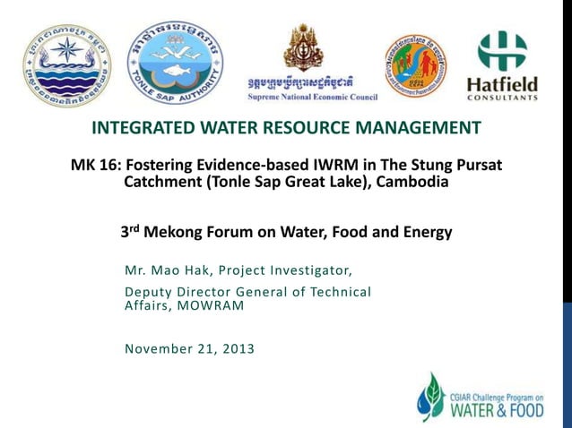 Integrated water resource management | PPTX