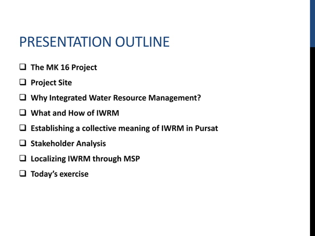 Integrated water resource management | PPTX