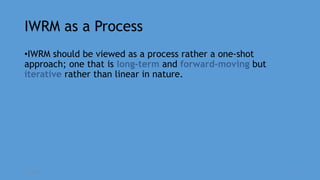 Integrated water resources management | PPTX