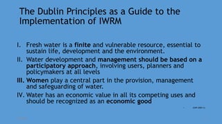 Integrated water resources management | PPTX