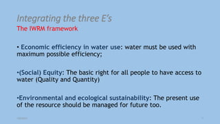 Integrated water resources management | PPTX