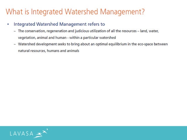 Integrated watershed management | PPTX