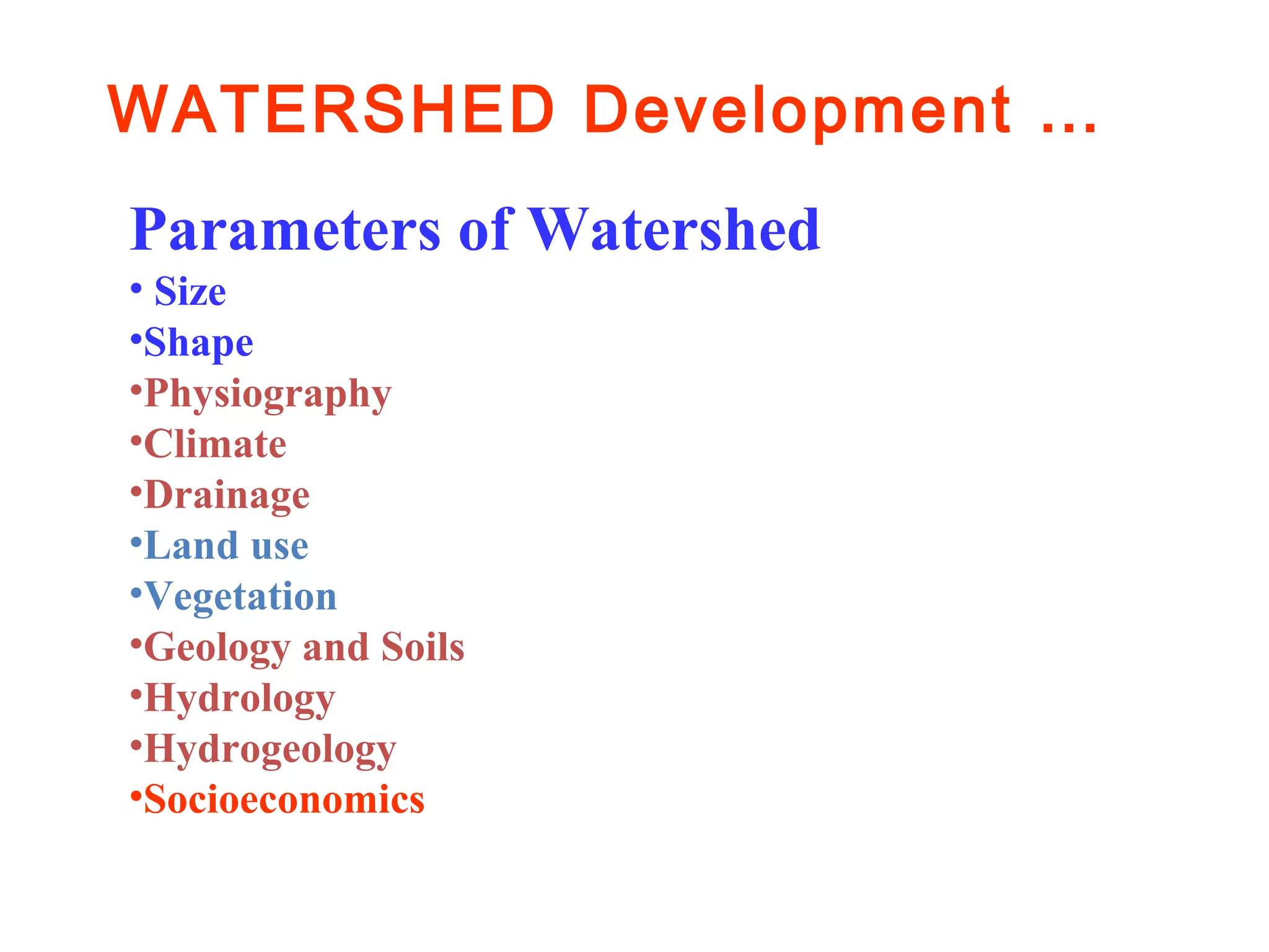 Integrated watershed management | PPT