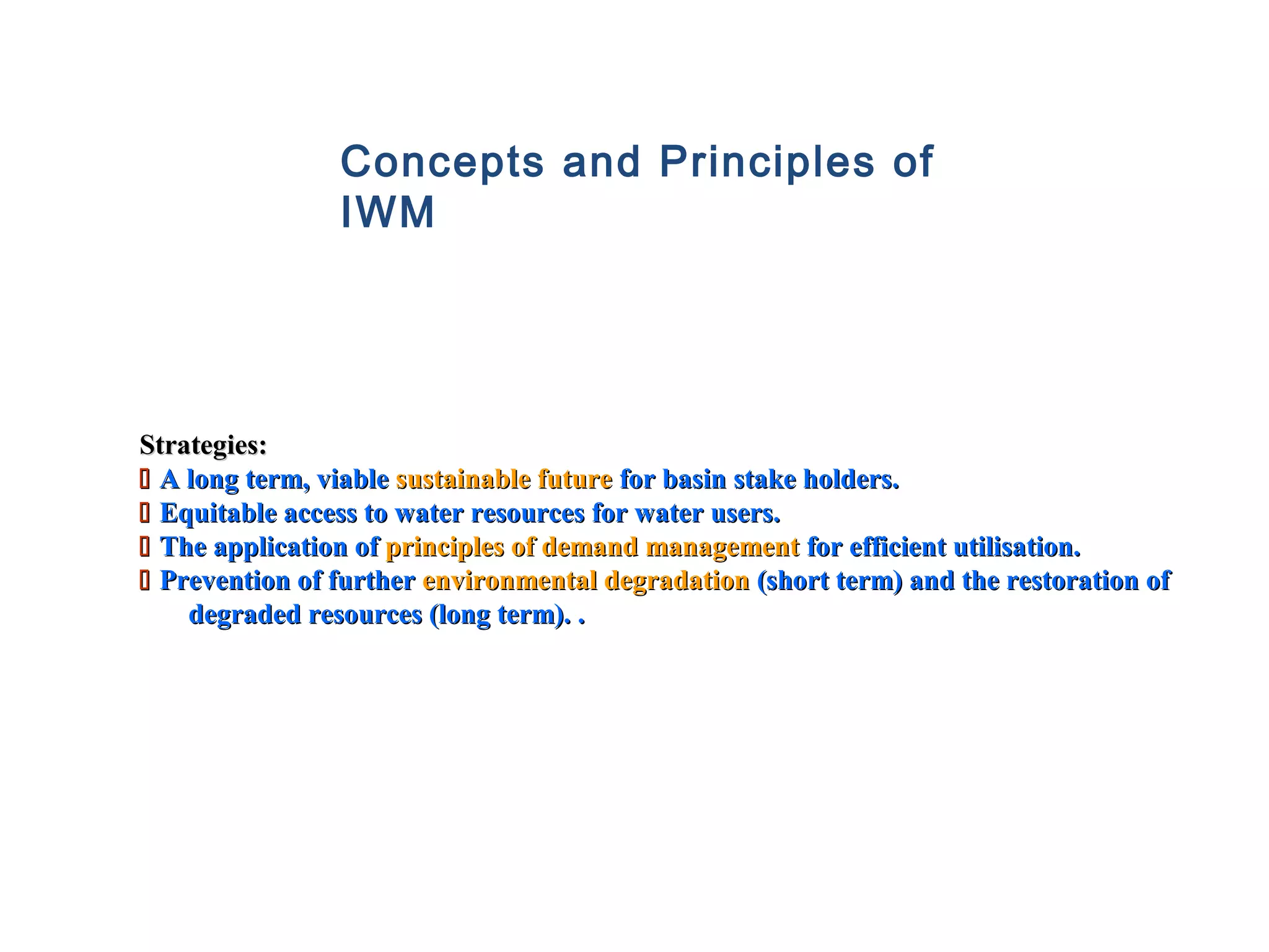 Integrated watershed management | PPT