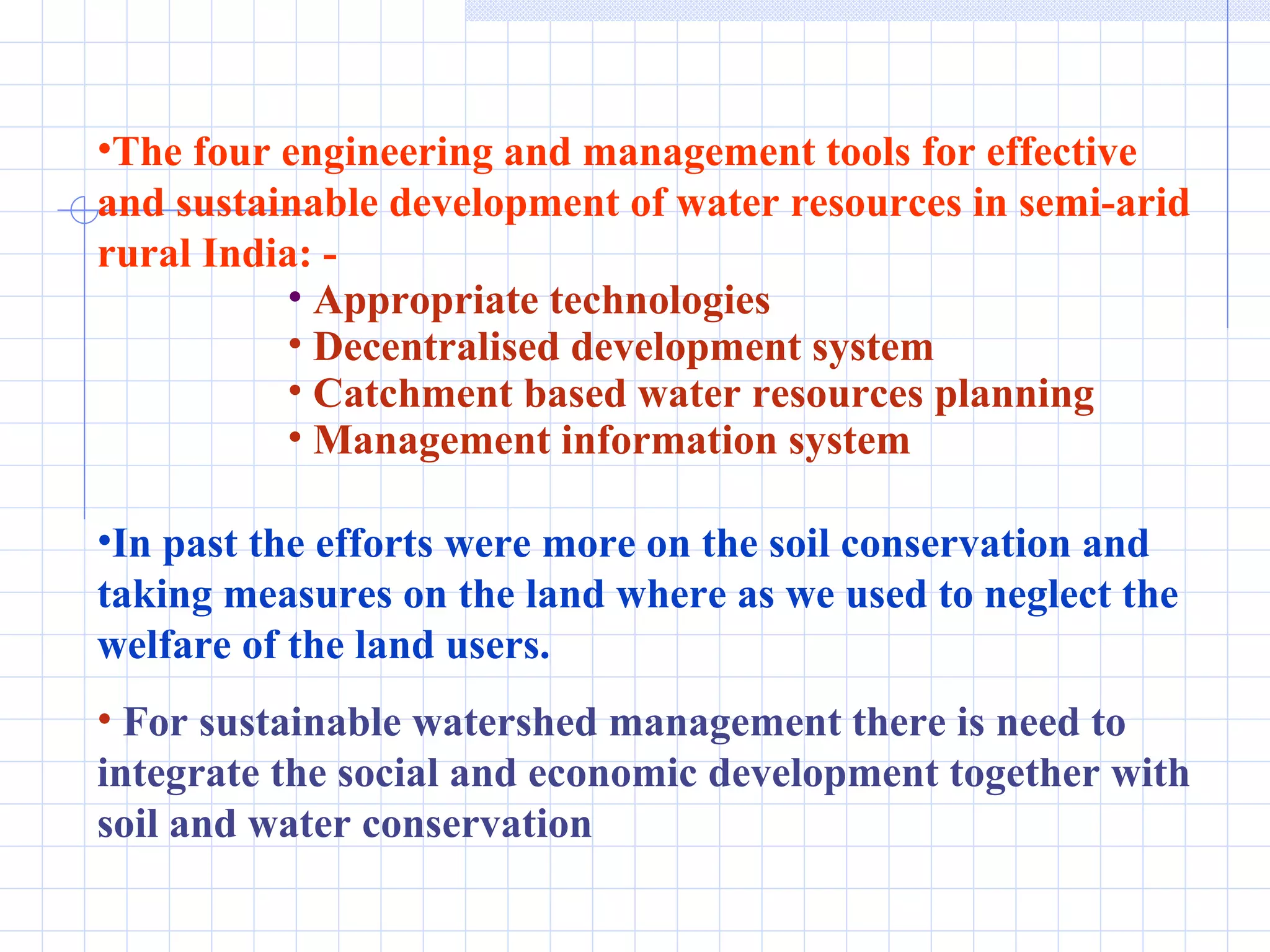 Integrated watershed managment | PPT