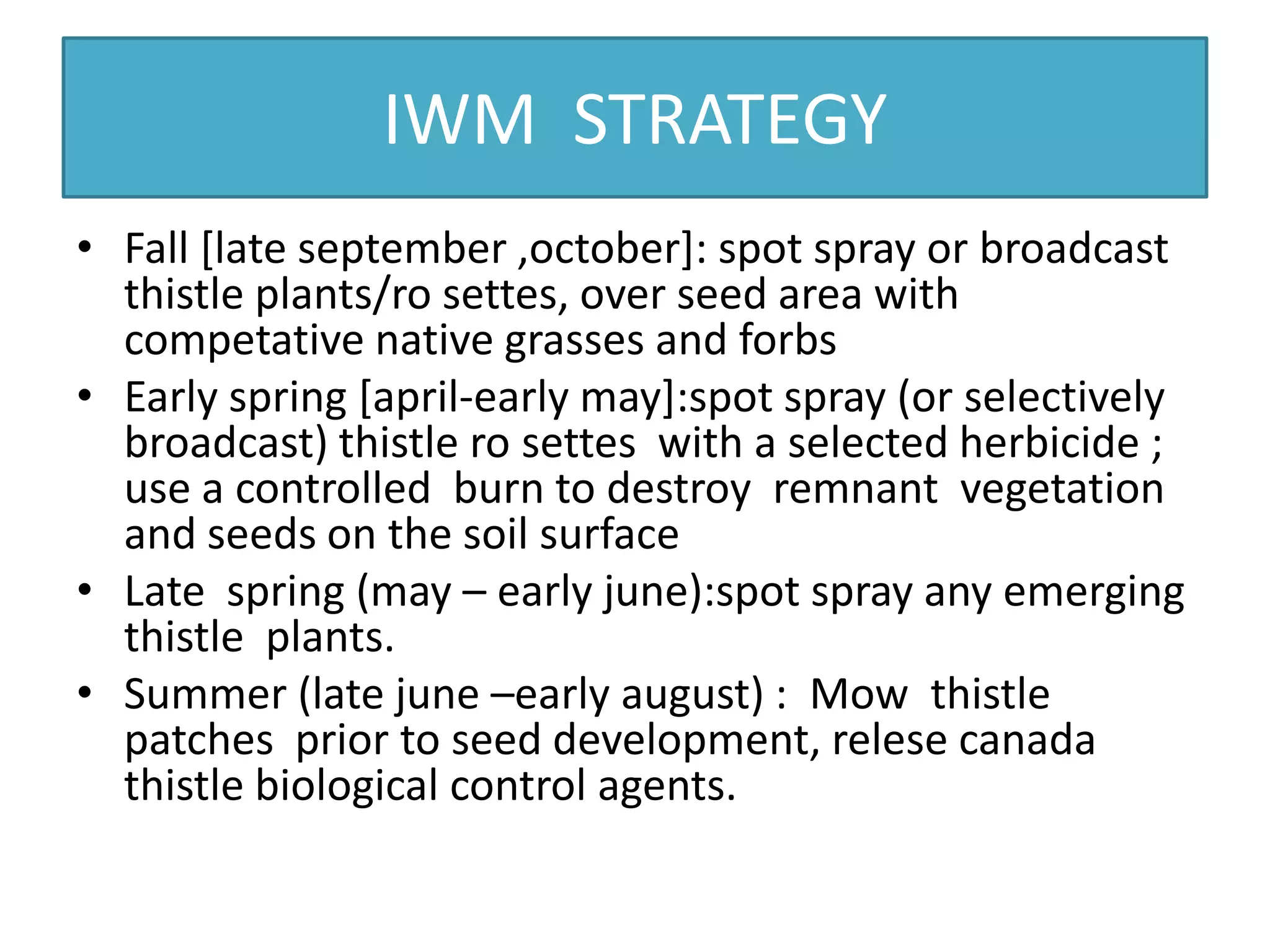 Integrated weed management (iwm) is the | PPTX