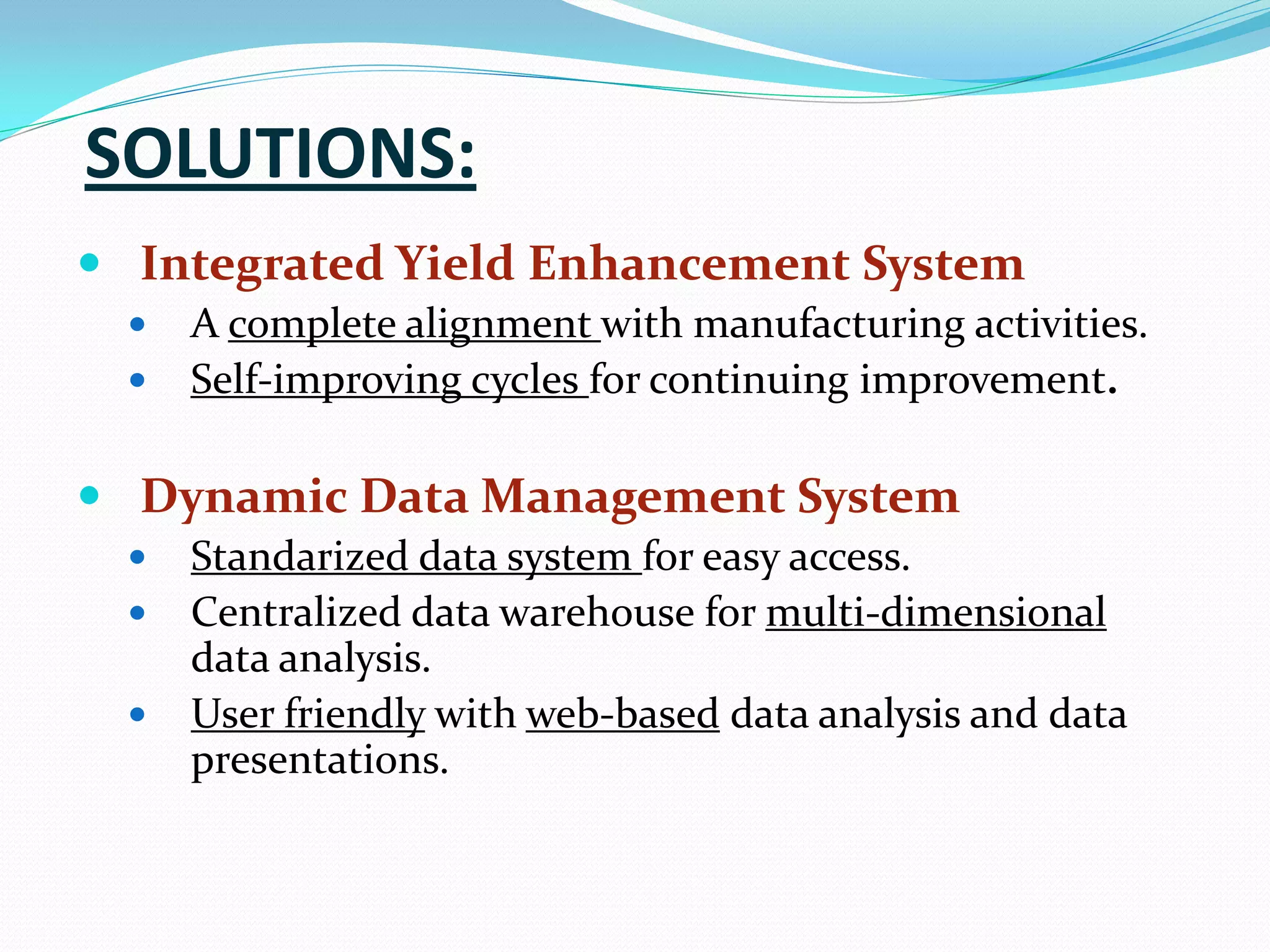 Integrated Yield Management Solutions | PDF