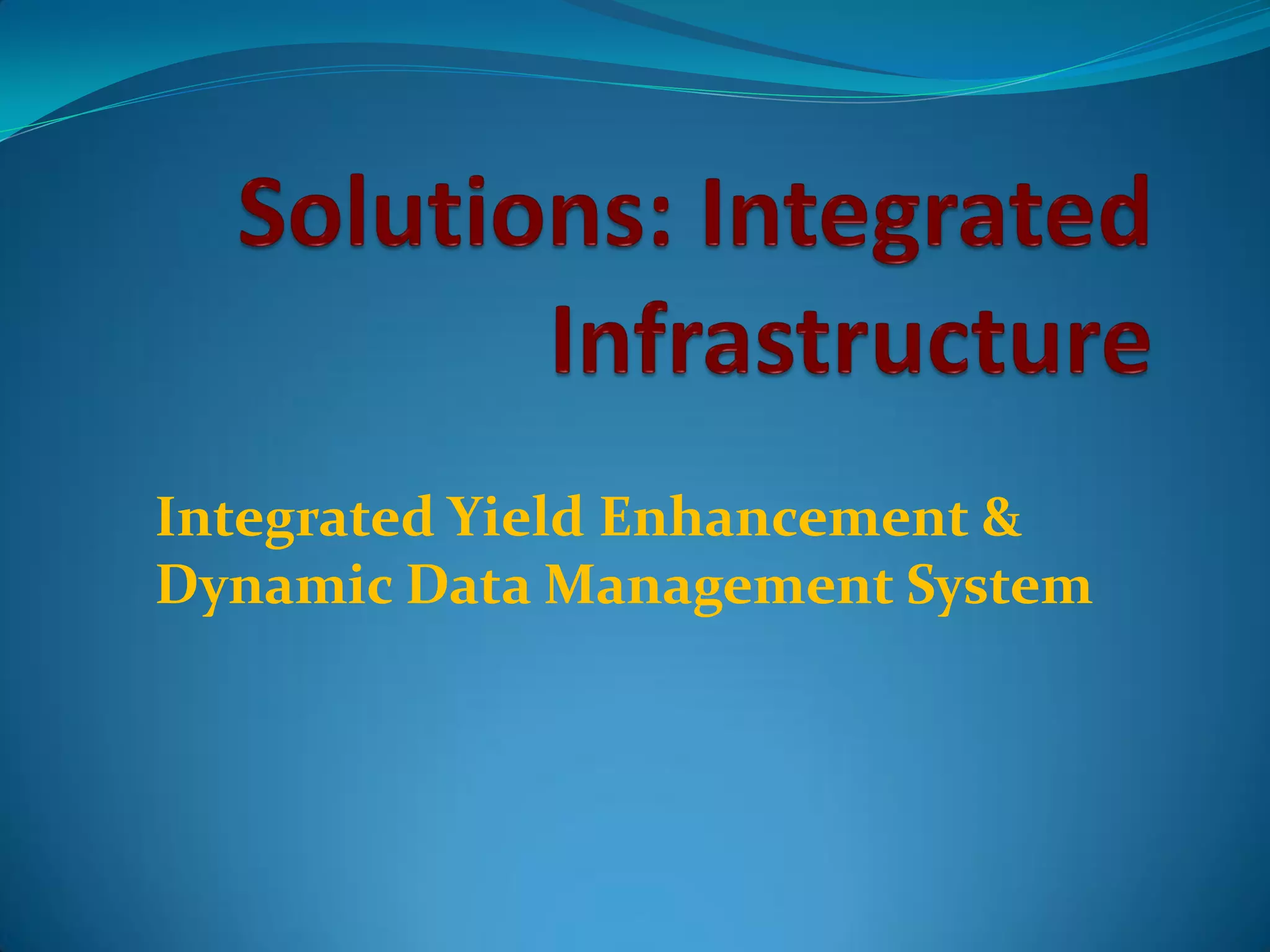 Integrated Yield Management Solutions | PDF