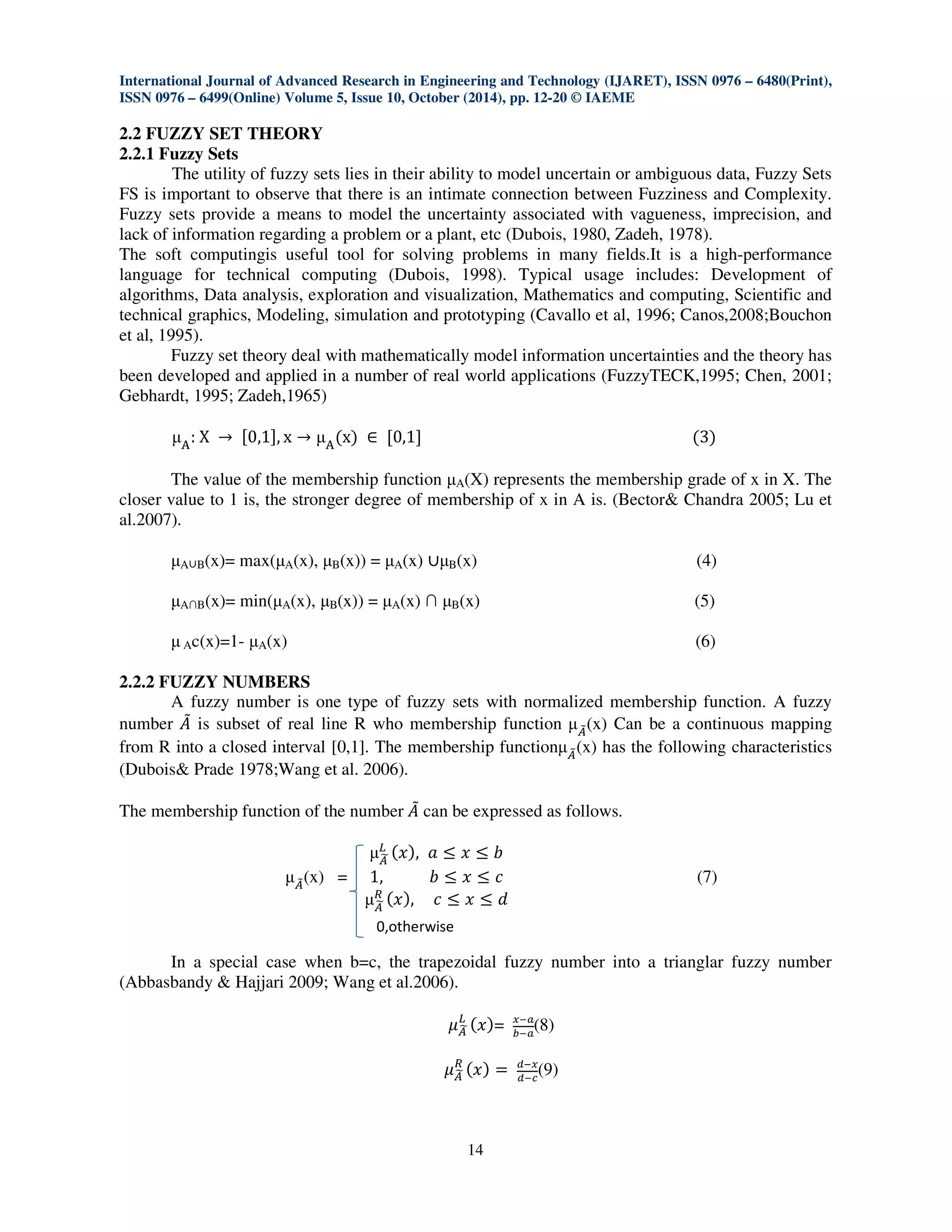 Integrate Fault Tree Analysis And Fuzzy Sets In Quantitative Risk