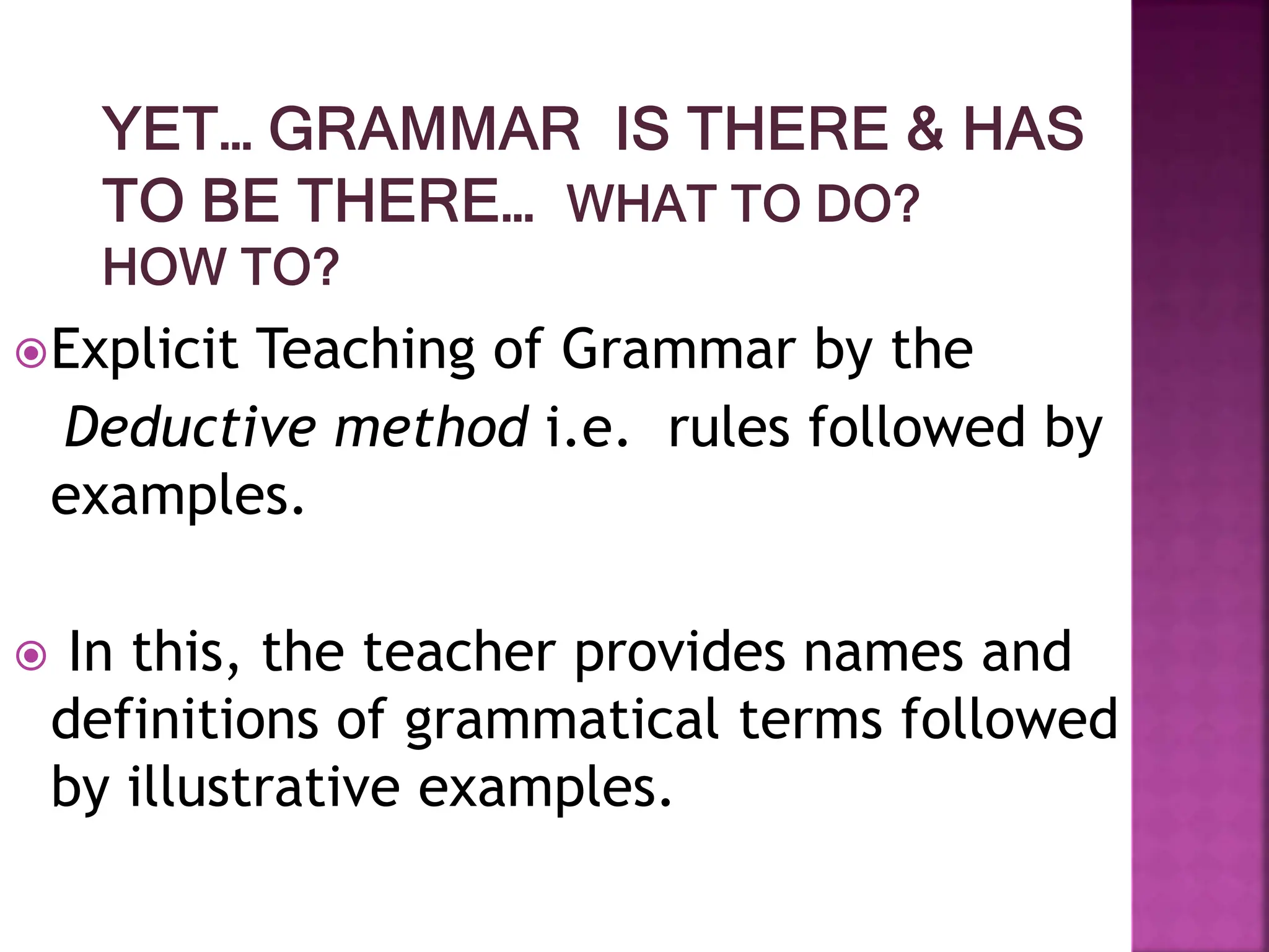 Presentation on Integrated Grammar Teaching | PPT