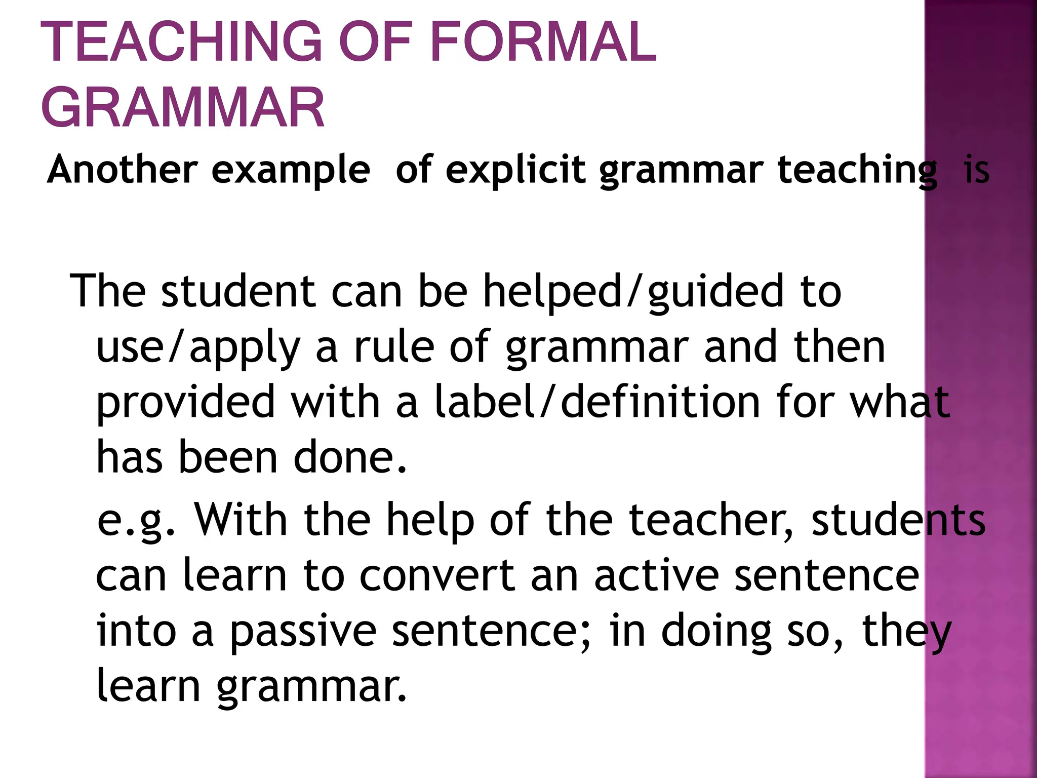 Presentation on Integrated Grammar Teaching | PPT