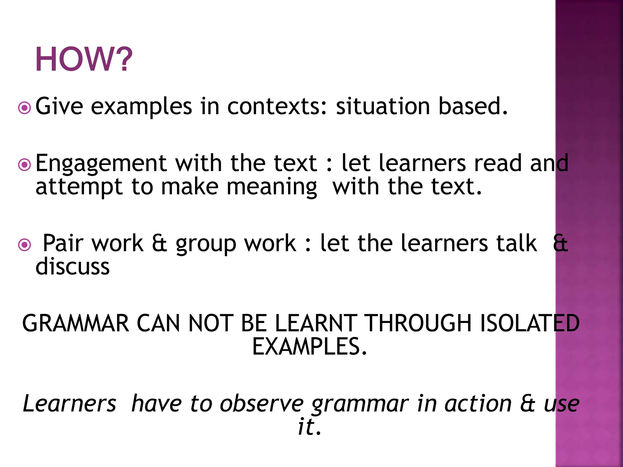 Presentation on Integrated Grammar Teaching | PPT