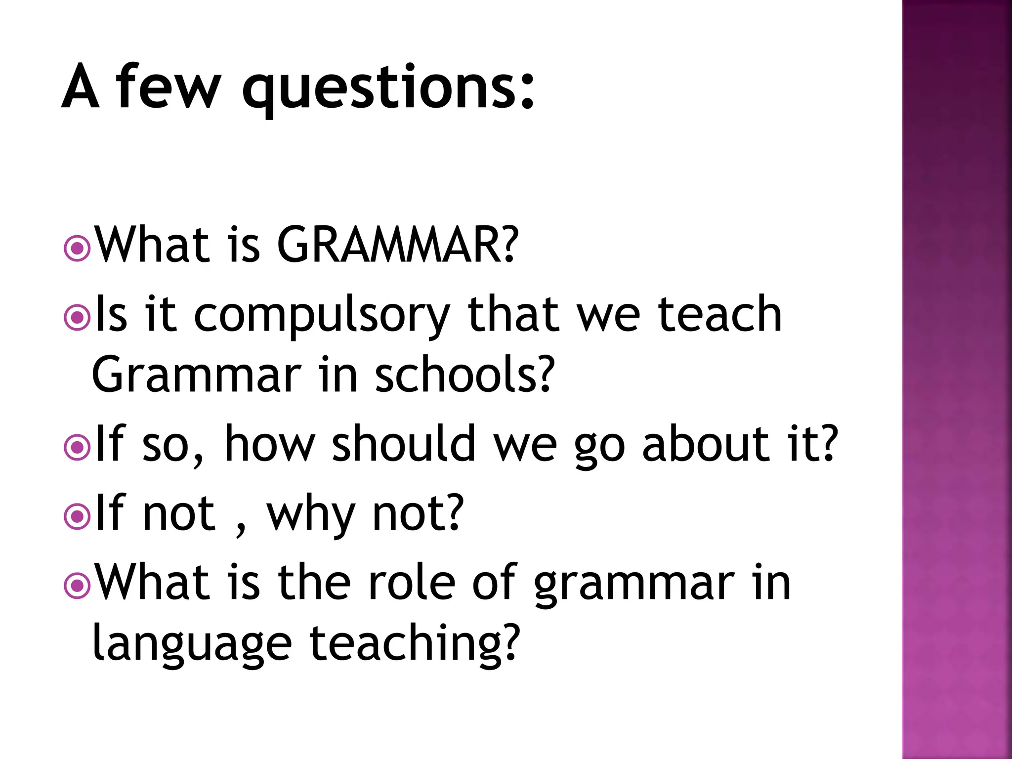 Presentation on Integrated Grammar Teaching | PPT