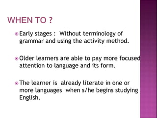 Presentation on Integrated Grammar Teaching | PPT