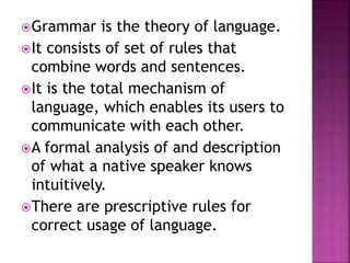 Presentation on Integrated Grammar Teaching | PPT