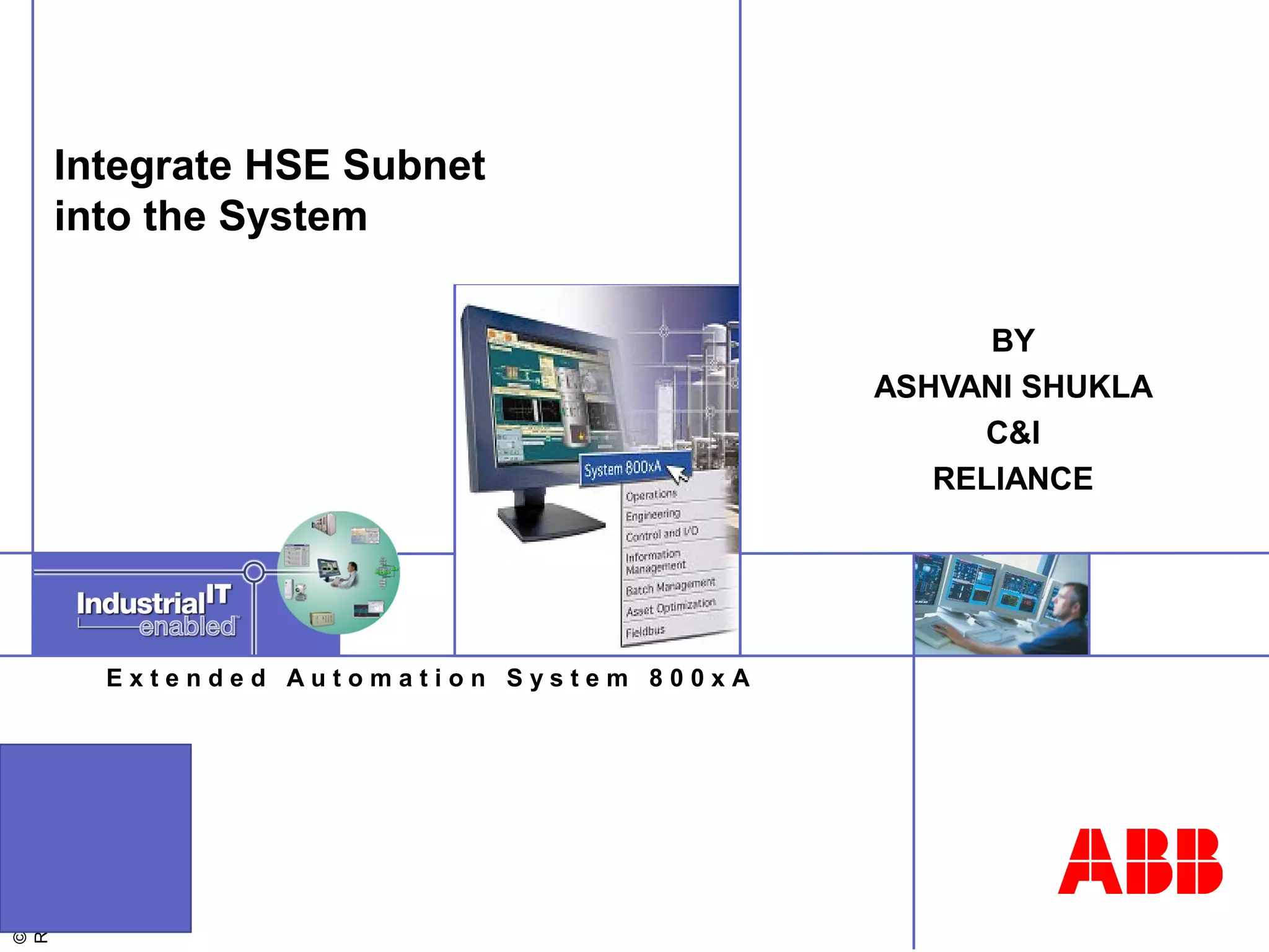 DCS FIELDBUS Integrate hse subnet | PPT