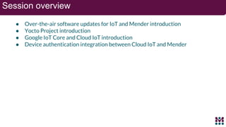 Integrate IoT cloud analytics and over the-air (ota) updates with ...