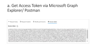 Integrate Microsoft Graph with Azure Bot Services | PPTX | Cloud Computing | Internet
