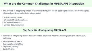 Steps for Integrate MPESA API In Mobile App Development | PPT