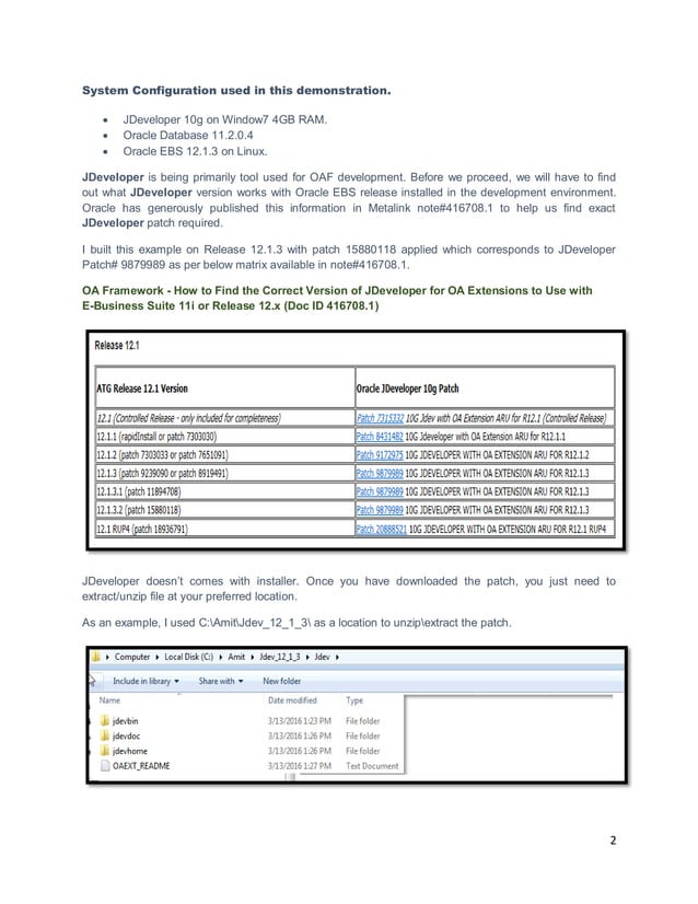 Oracle Ebs 12 1 3 Integrate Oa Framework Bc4j Components Within Java Concurrent Program Pdf