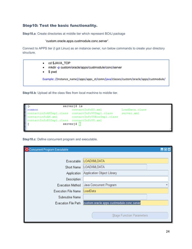 Oracle Ebs 1213 Integrate Oa Framework Bc4j Components Within Java Concurrent Program Pdf