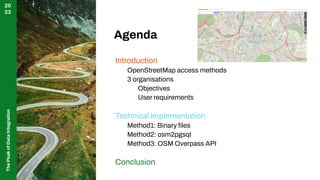 Integrate Openstreetmapdata in Your Organization | PDF