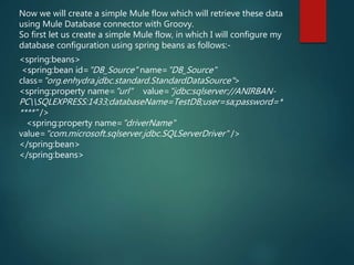 Integrate with database by groovy | PPT